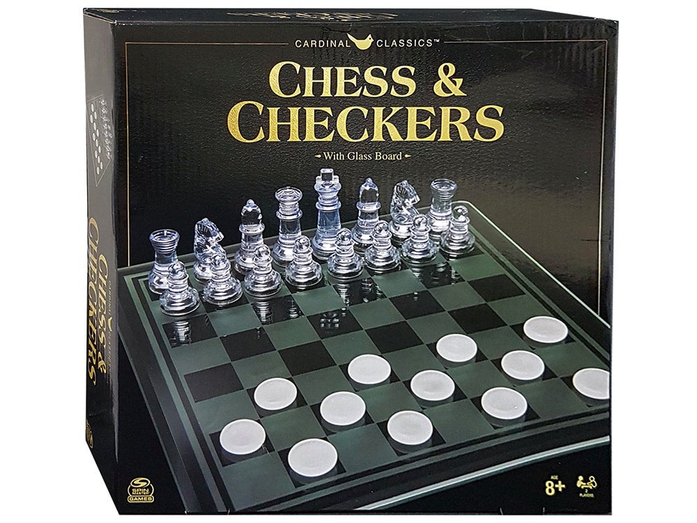 Glass Chess and Checkers Set | Boss Boardgames